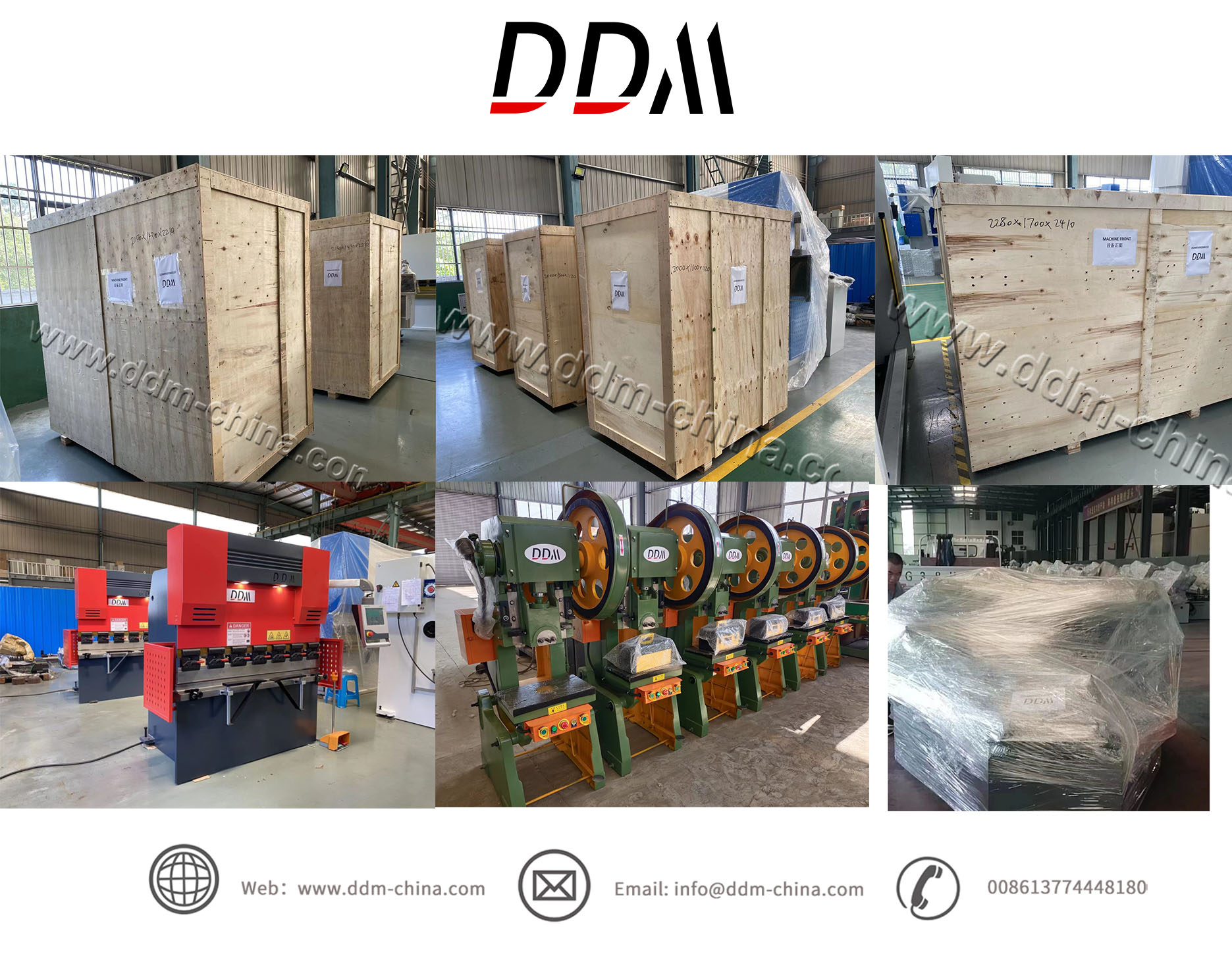 To Agentina - Press brake , punch press machine ,bandsawing machine ...